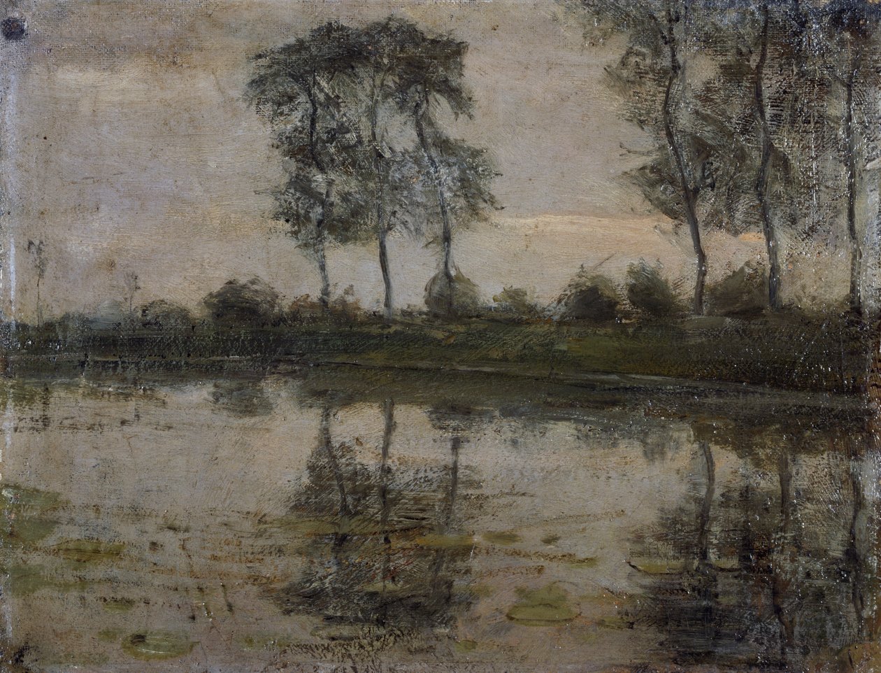 Trees by the River Gein by Piet Mondrian: Fine art print