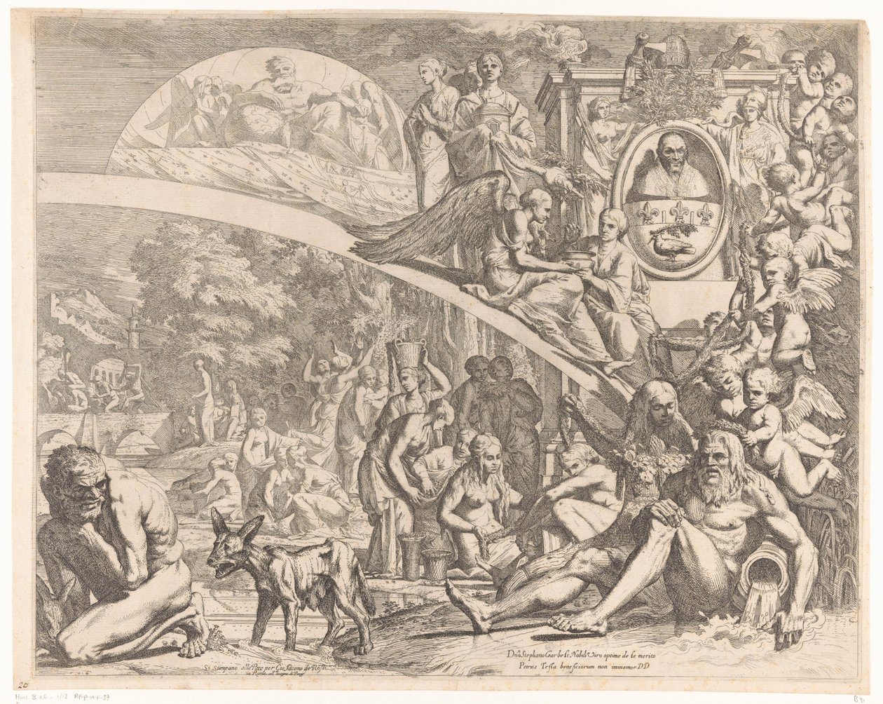 Allegory in Honor of Pope Innocent X by Pietro Testa