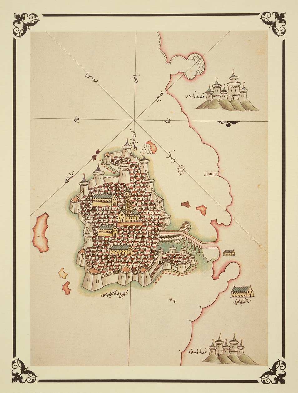 Map of Gallipoli, from the 'Kitab-I Bahriye'