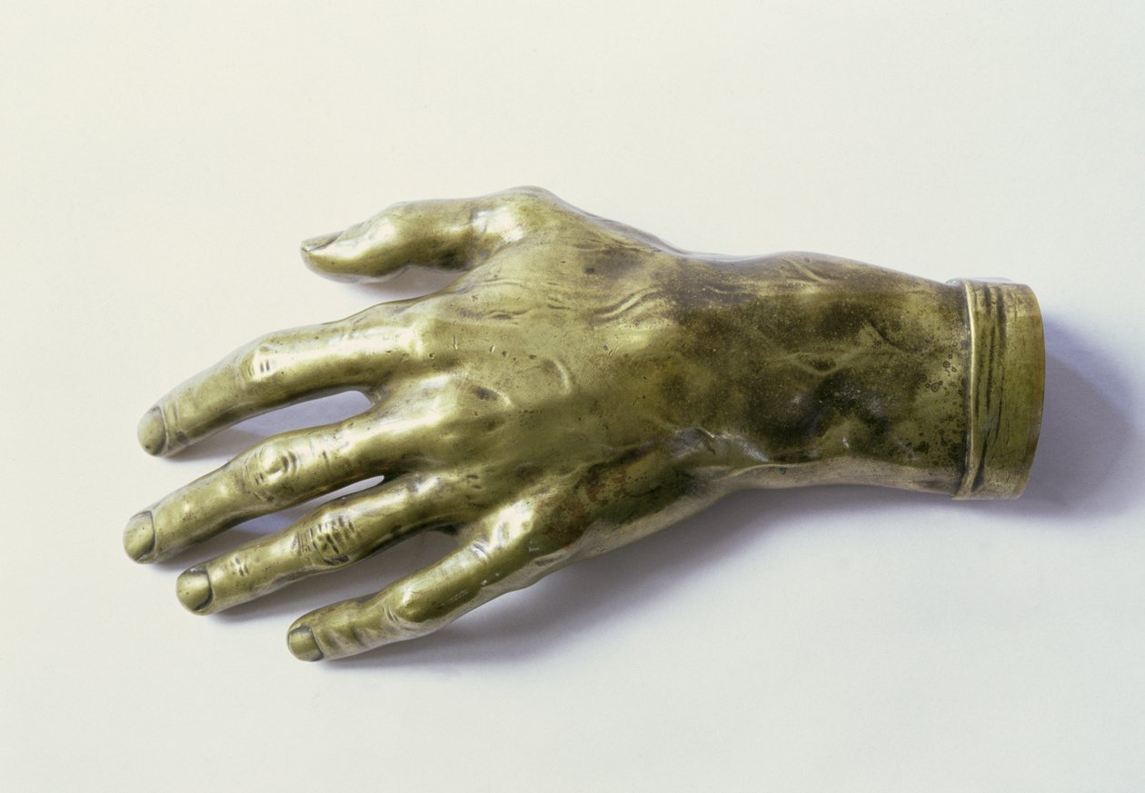 Cast of Frederic Chopin's (1810-49) left hand