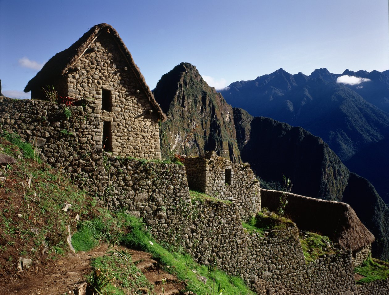 Terrace buildings in the Inca citadel, built in 15th century