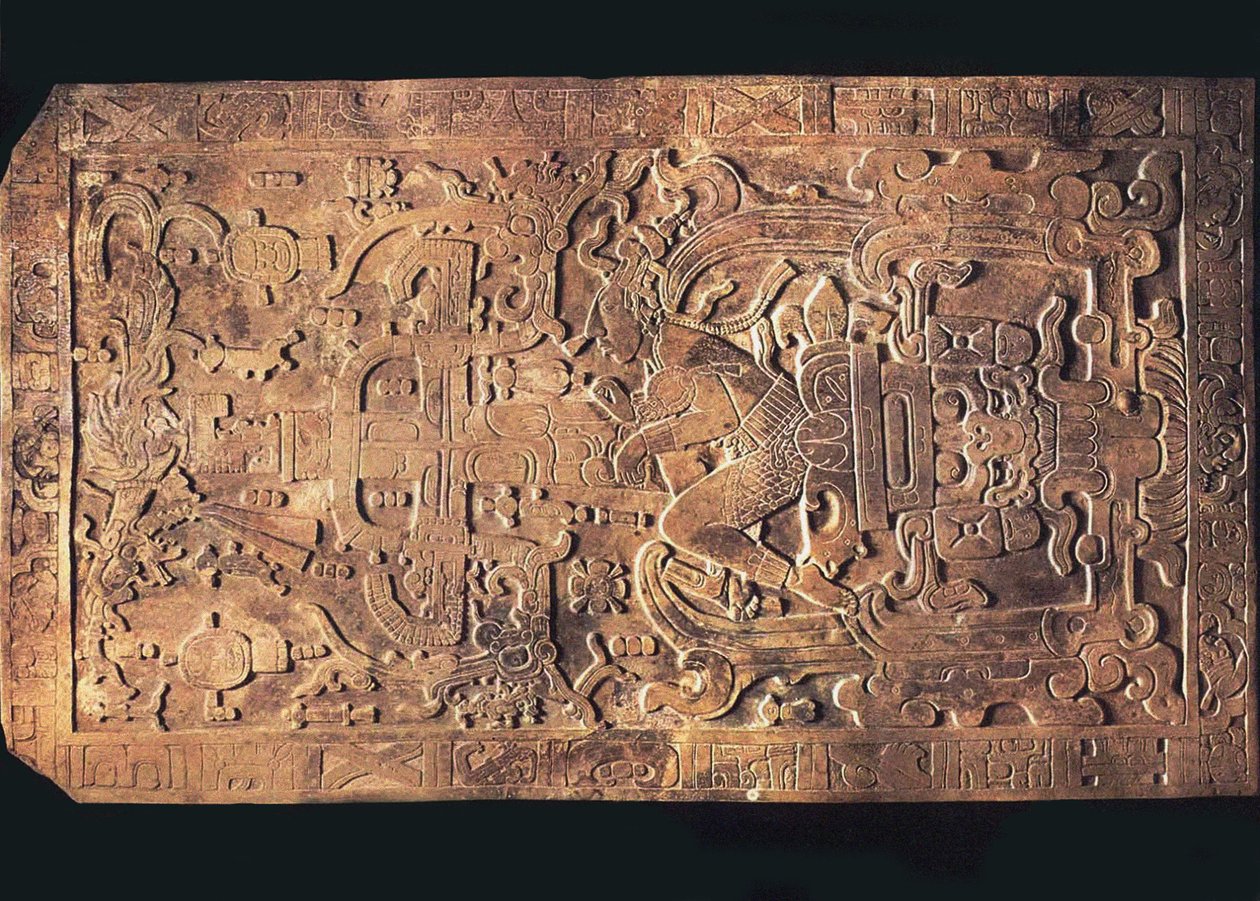 The tomb of King Pakal from the Temple of the Inscriptions, Palenque