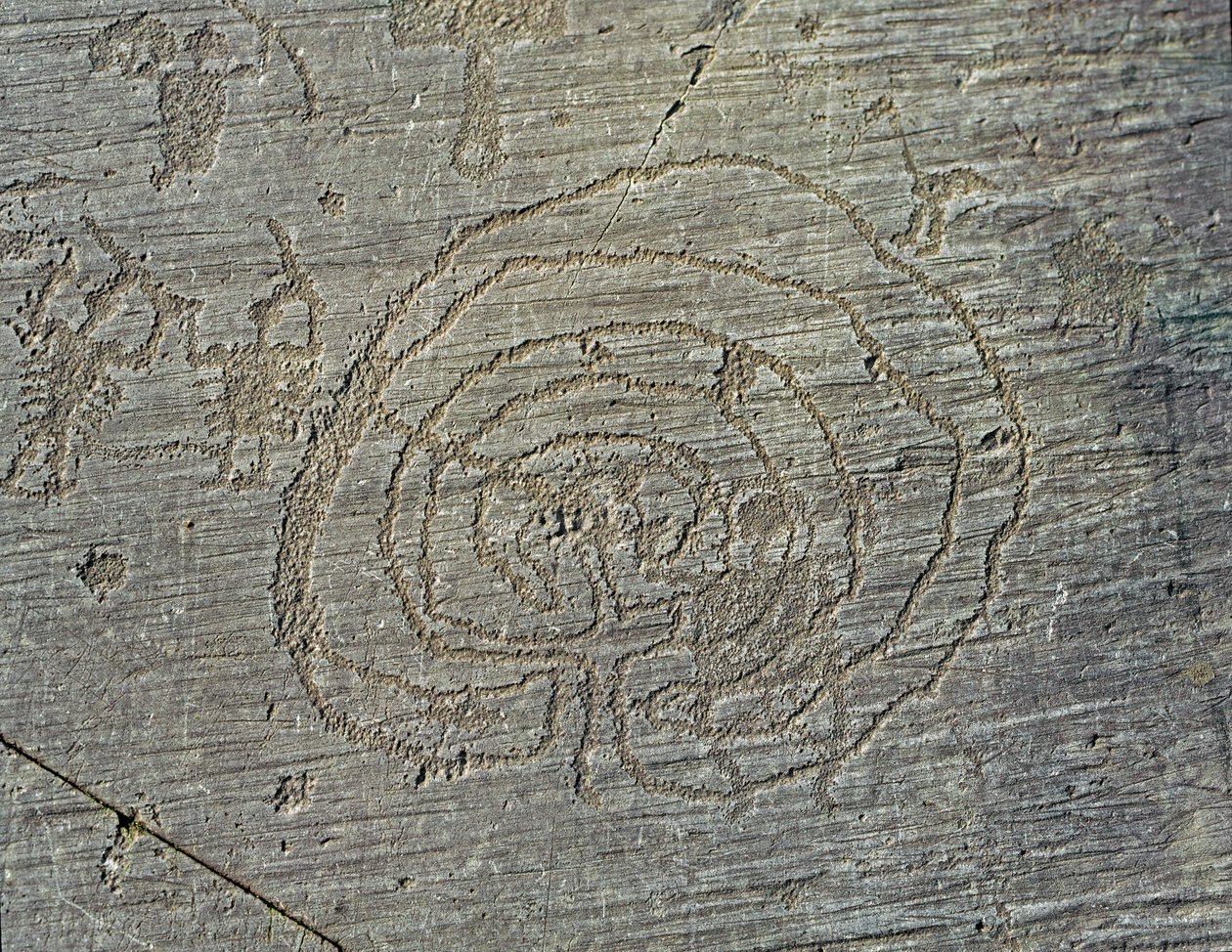 Prehistory, Camunni civilization, rock art: a grave rock of the ...