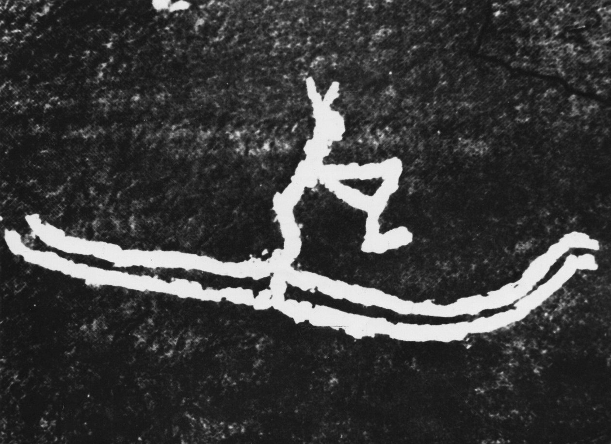 The Oldest Plastic Representation of Skiing: Rock Engraving at Roedoey ...
