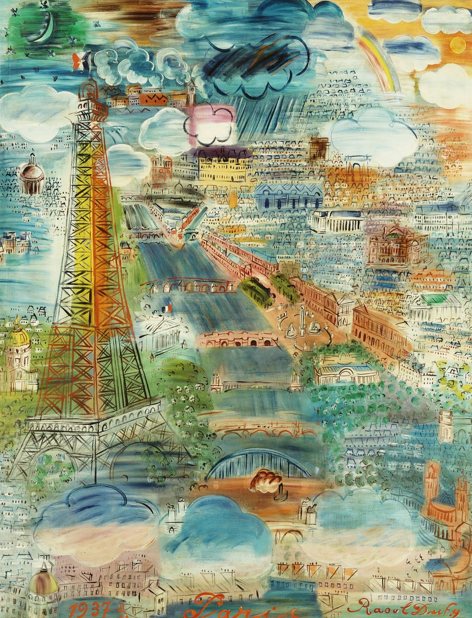 Paris by Raoul Dufy: Premium art reproduction