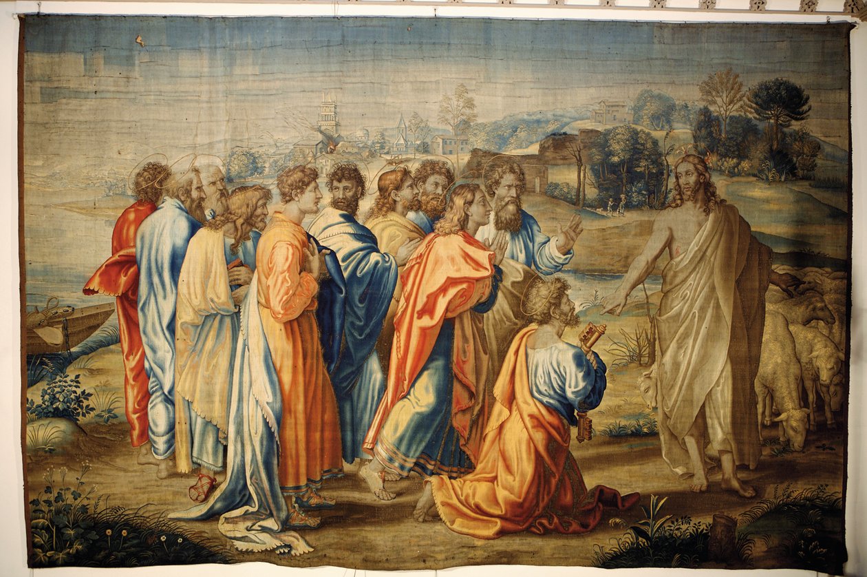 Christ's Charge to Peter by Raffaello Sanzio Raphael