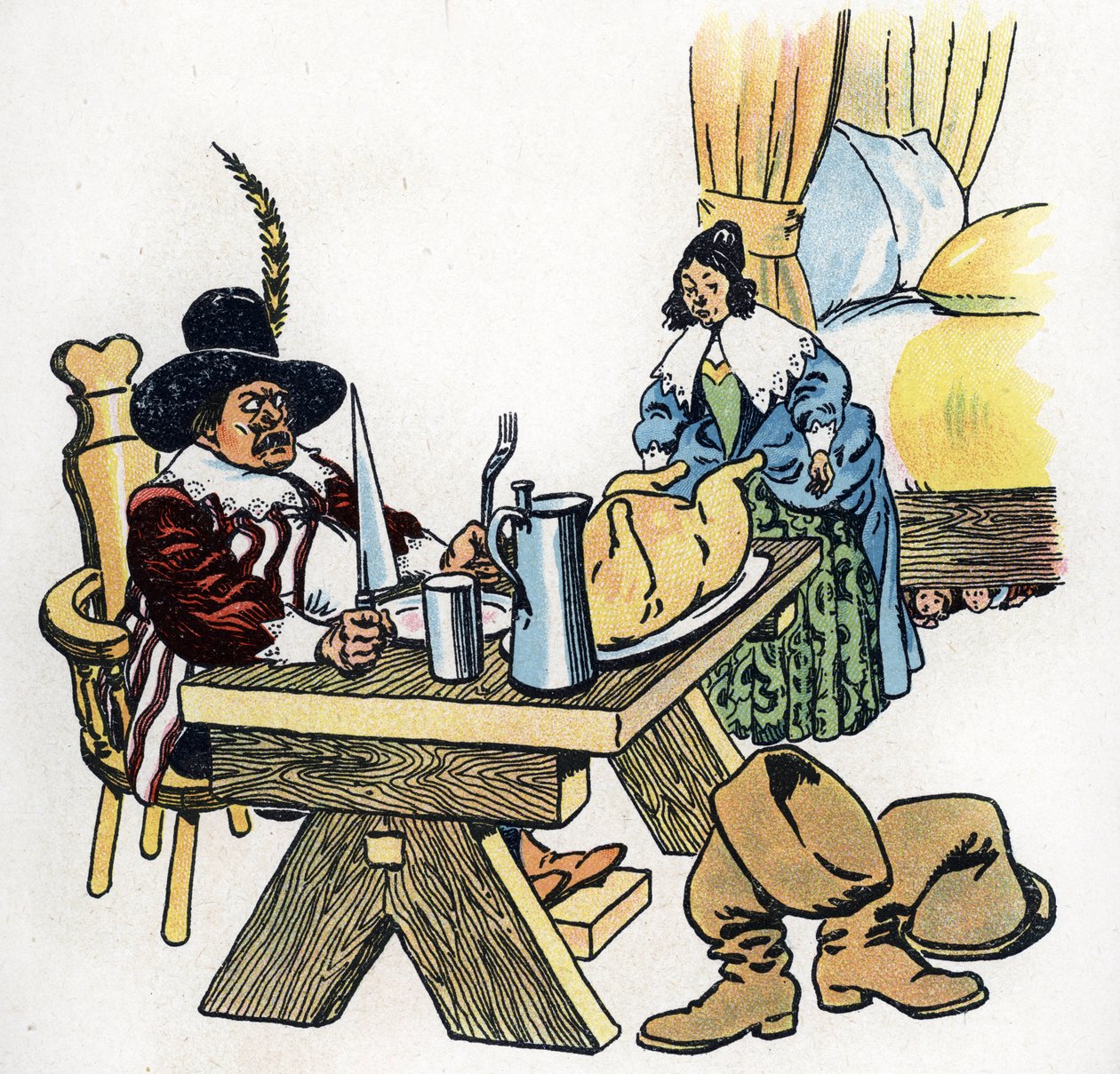 'Le Petit Poucet' Illustration for the Fairy Tales by Charles Perrault