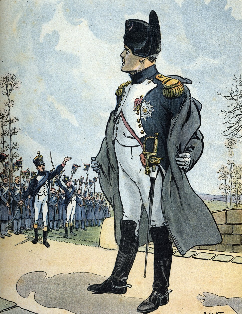 Portrait of Emperor Napoleon I (1769-1821) returning from exile to Elba