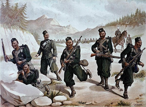 The 3rd Gurkhas Skirmishing, the Anglo-Indian Army of the 1880s