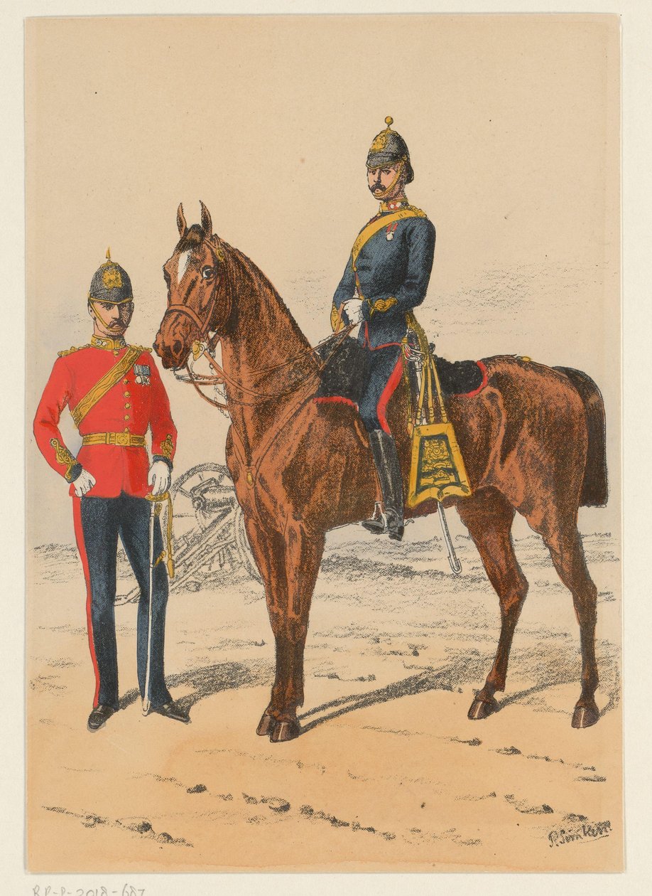 Two British Soldiers (Nine illustrations of British military uniforms)