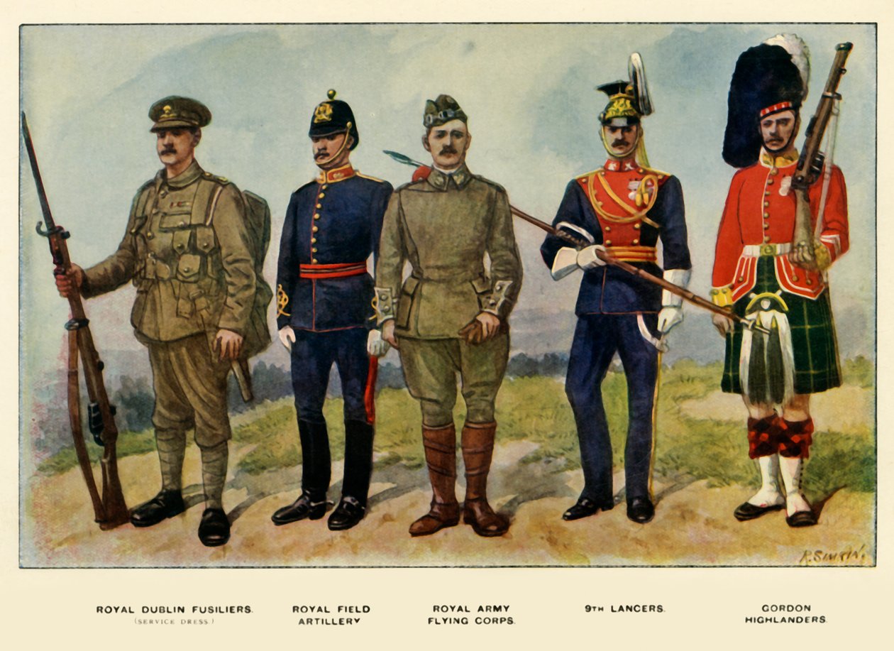 Types of the British Army by Richard Simkin