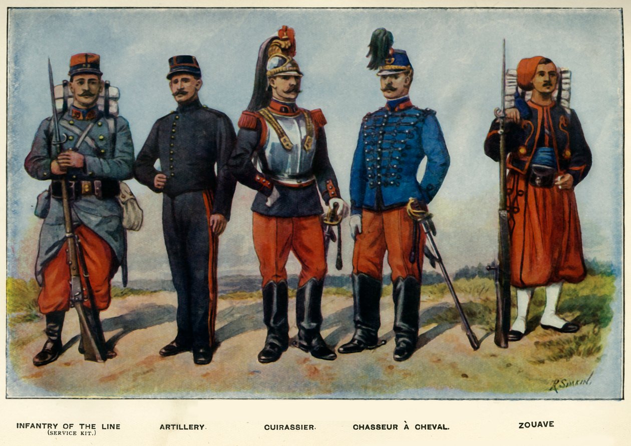 Types of the French Army, 1919 by Richard Simkin