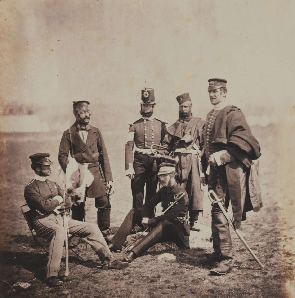 Brigadier General Charles Thomas Van Straubenzee and Officers of the ...