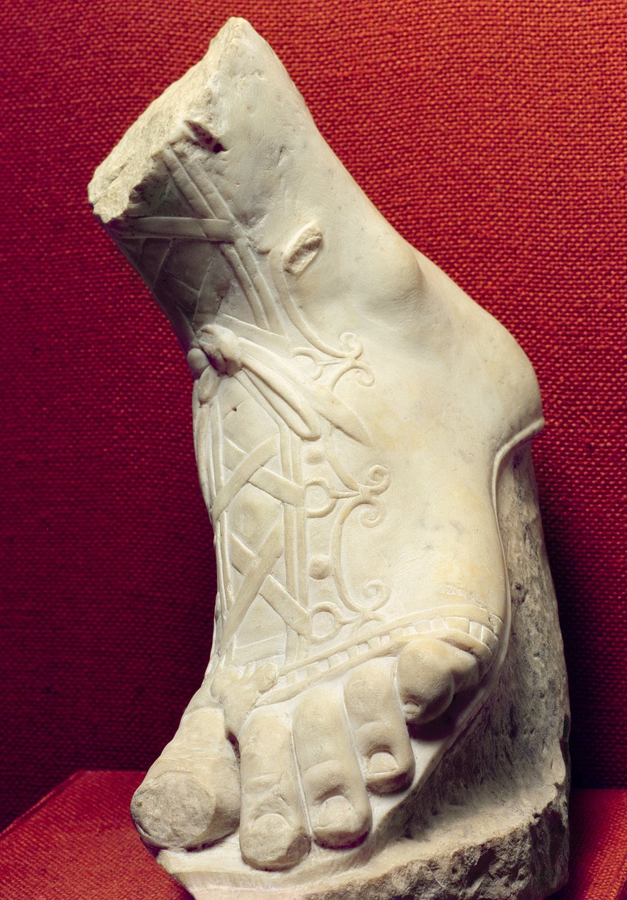 Foot from a statue (marble) by Roman: Buy fine art print
