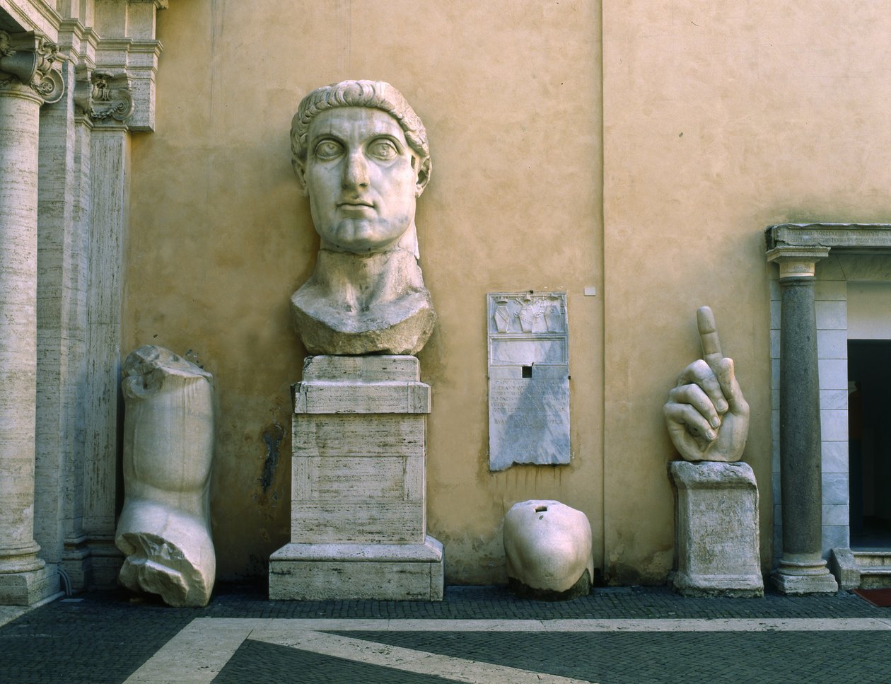 Fragments from a colossal statue of Constantine the Great