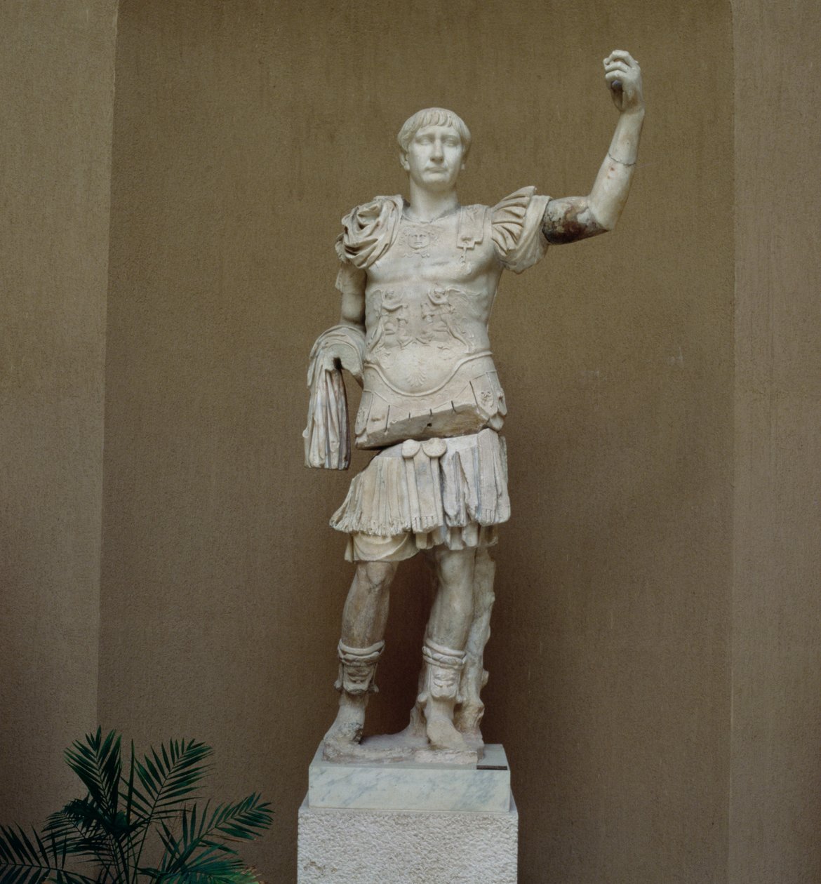 Statue of the Emperor Trajan (53-117 AD) by Roman