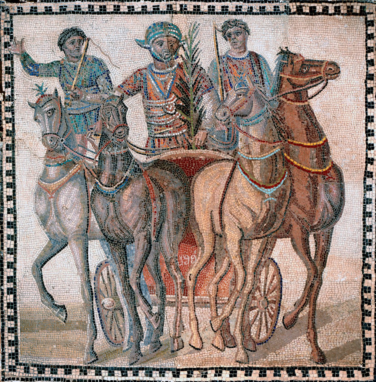 Chariot Racing, Drivers in Starting Position by Roman