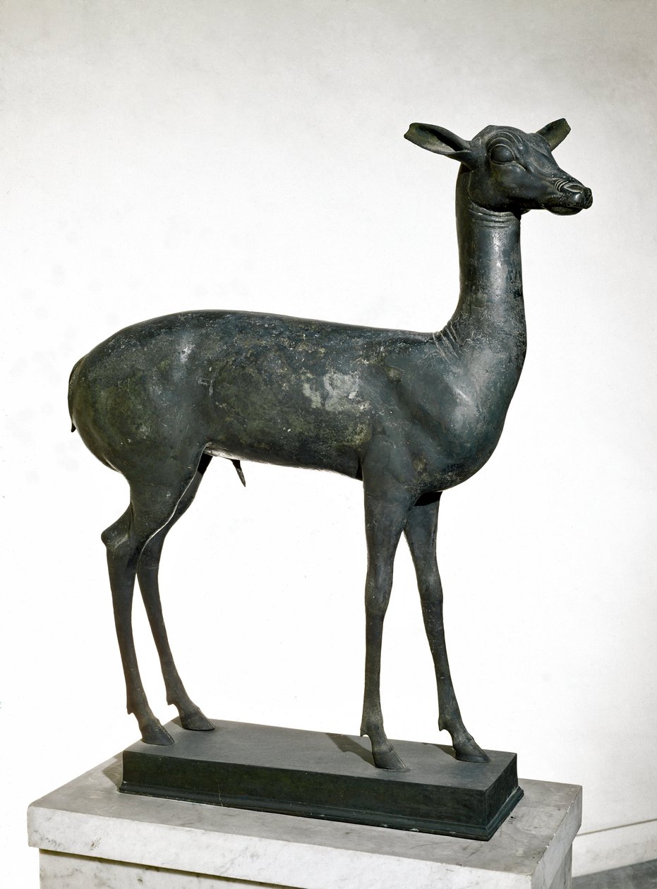 Deer (bronze sculpture) by Roman: Buy fine art print