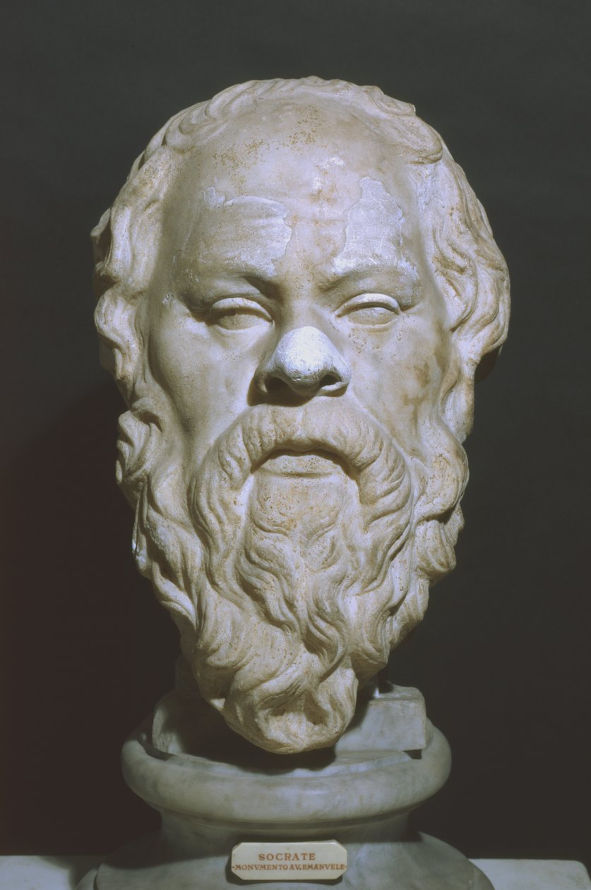Head of Socrates by Roman: Highest-quality art reproduction