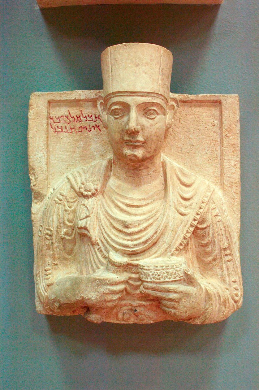 Male portrait in relief by Roman: Premium art reproduction