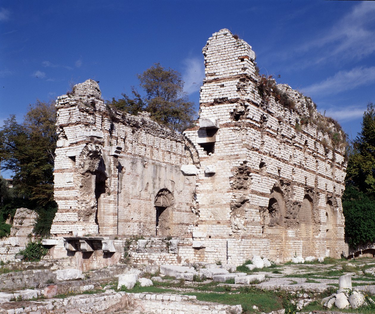 Maritime Alps: Remains of Roman Baths of the 3rd century in the arenas ...