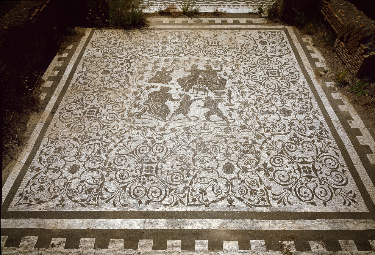 Pavement mosaic of the house of Dionysus and Ariane, 2nd century