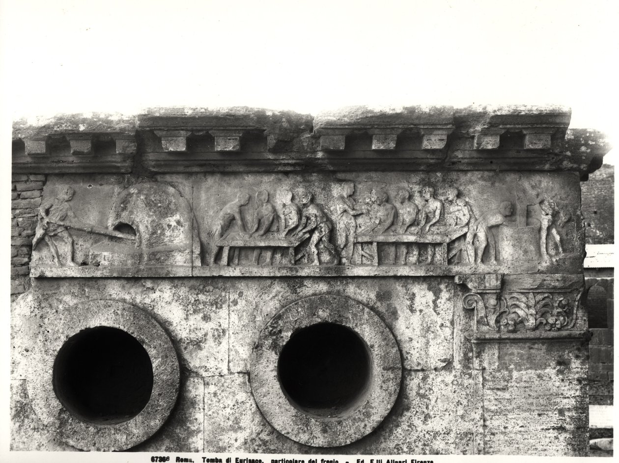 Relief from the Frieze Depicting the Process of Bread-Making, c.30 BC ...