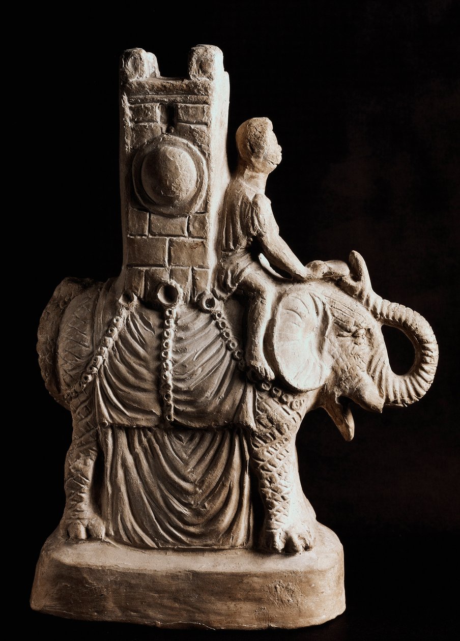 Roman Art: Terracotta Vase in the Shape of Elephant by Roman