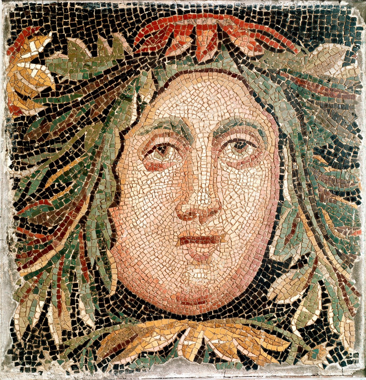 Mosaic Representing the Head of a Marine Deity (3rd Century AD)