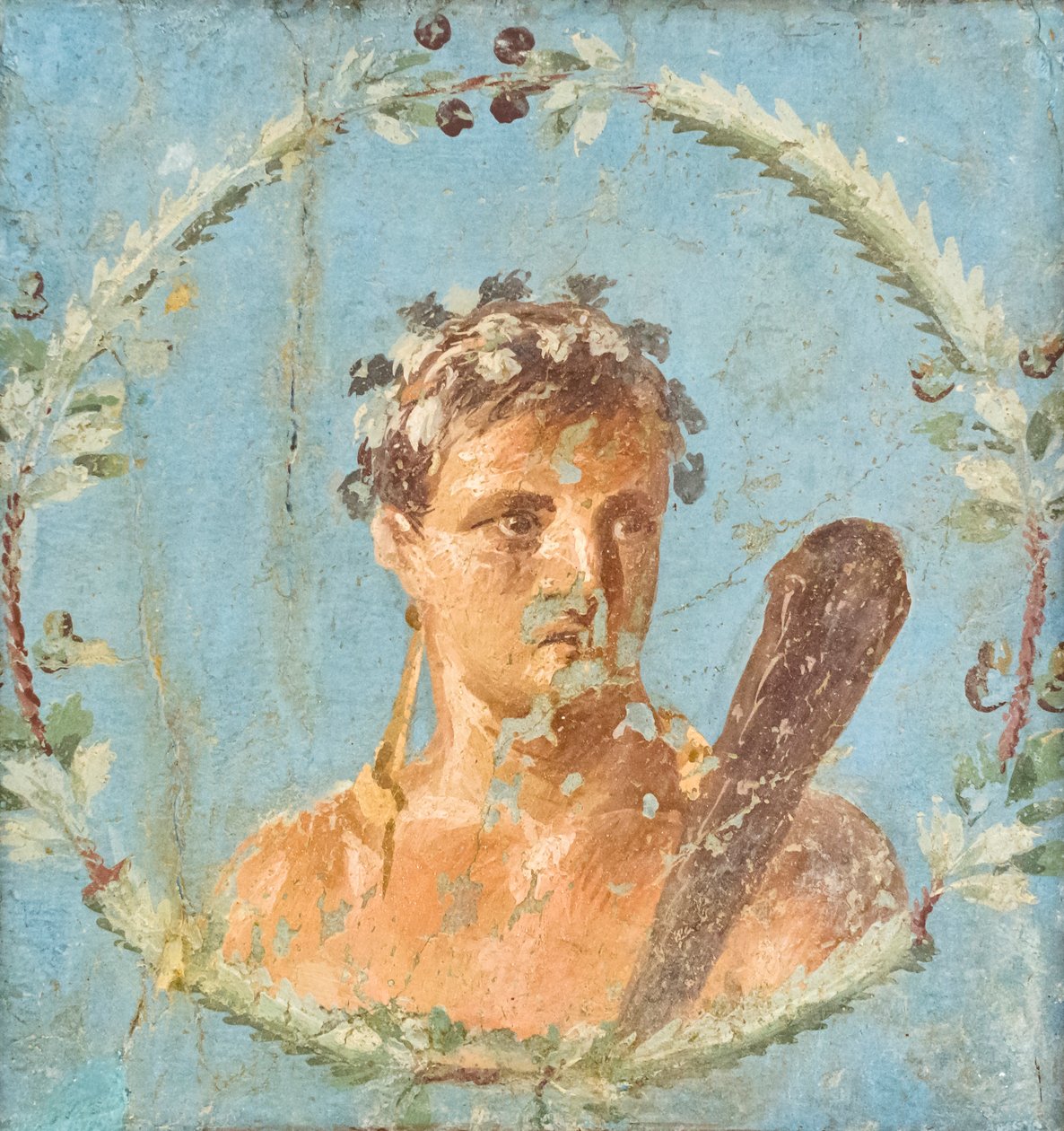 Fresco Depicting Hercules by Roman Roman: Fine art print