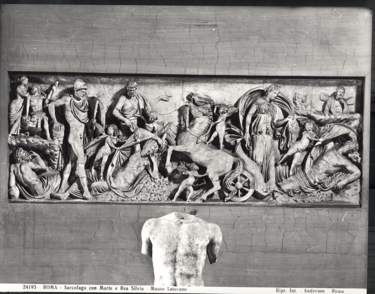 Sarcophagus depicting Mars and Rhea Silvia by Roman Roman