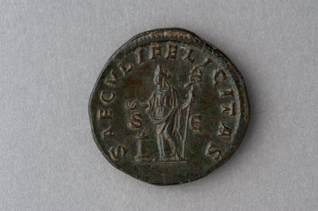 Sestertius of Julia Domna by Roman Roman: Fine art print