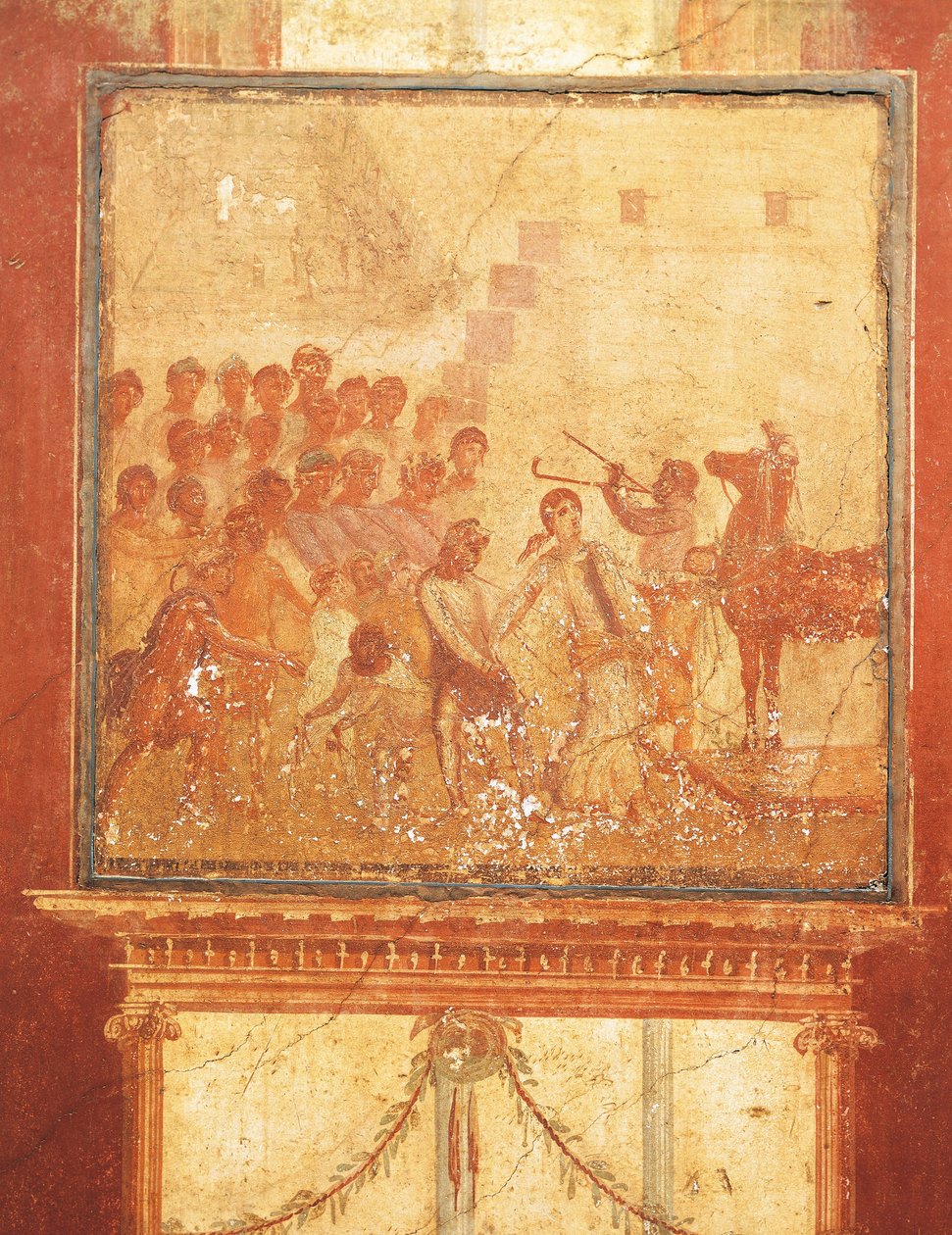 Trojan Horse, Fresco from House of Menander, Pompeii