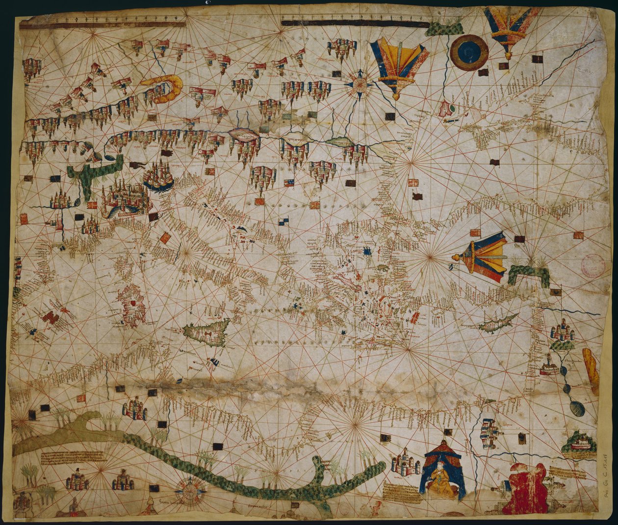 Nautical Chart of the Mediterranean Sea and the Black Sea