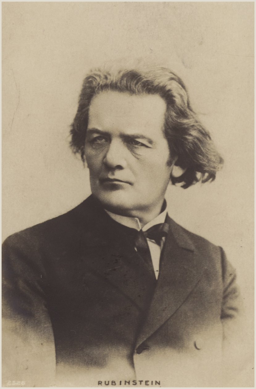 Portrait of Anton Rubinstein by Russian Photographer