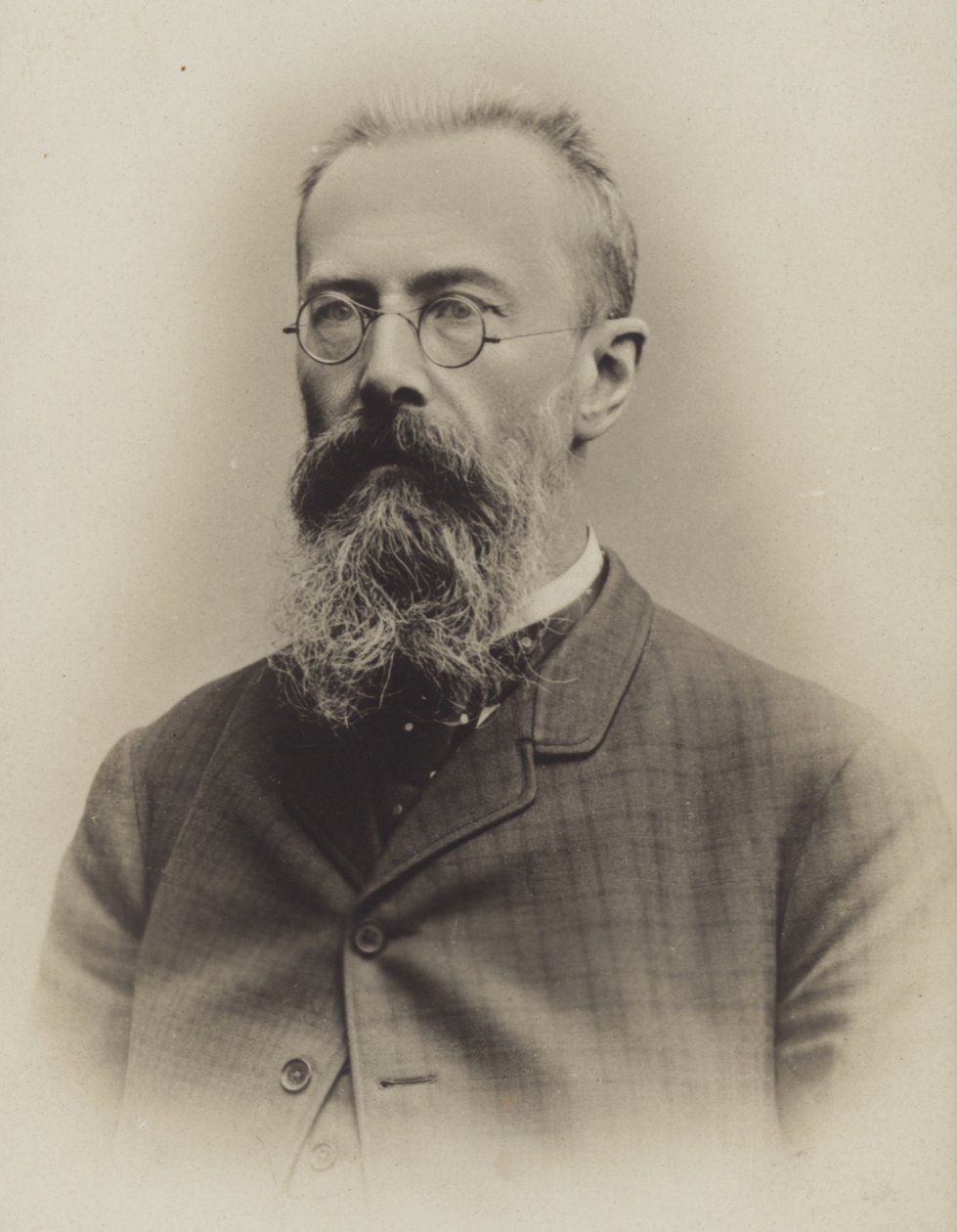 Portrait of Nikolai Rimsky-Korsakov by Russian Photographer