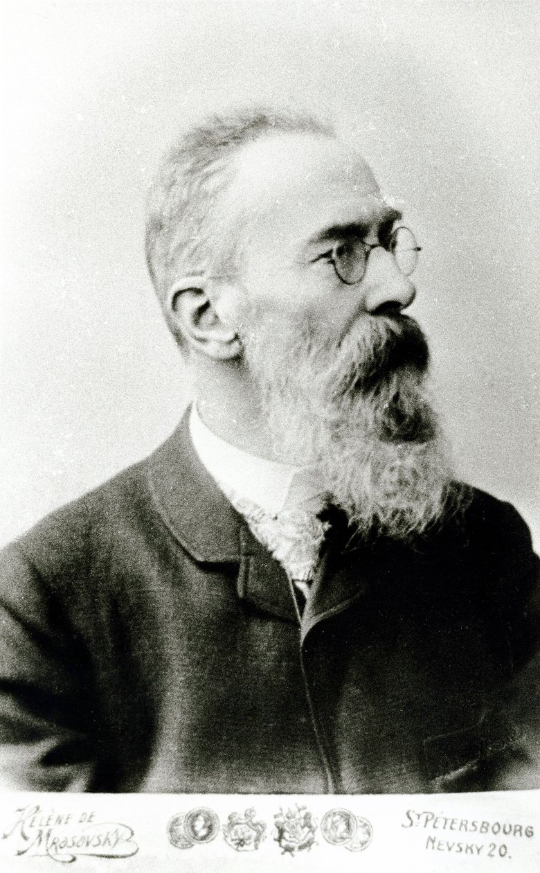 Nikolai Andreyevich Rimsky-Korsakov by Russian School