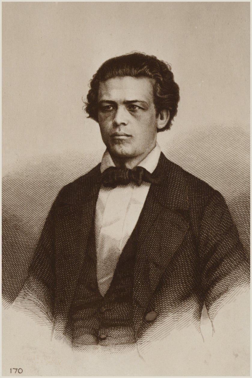 Portrait of Anton Rubinstein by Russian School