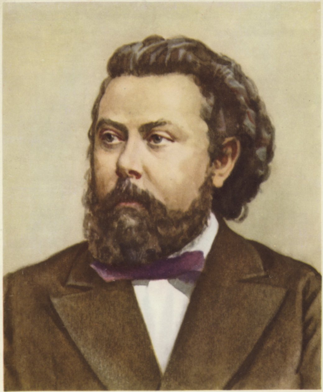 Portrait of Modest Mussorgsky by Russian School