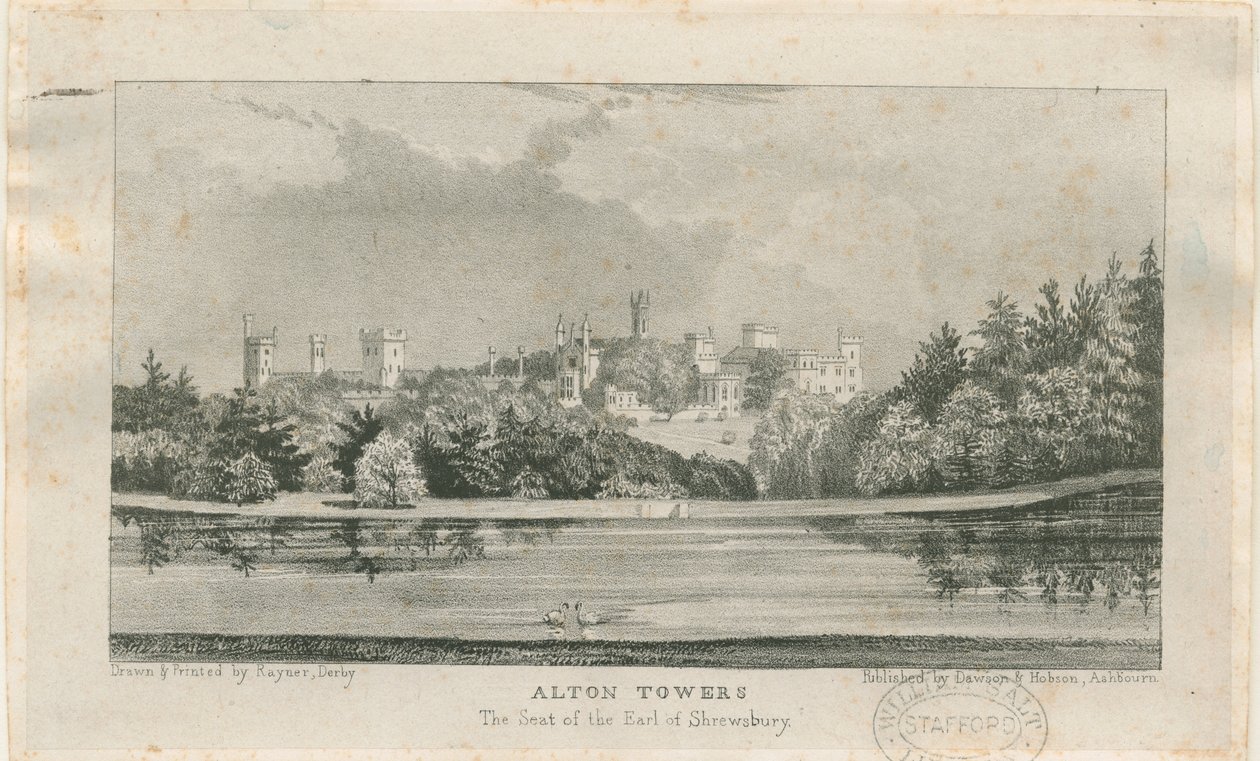 Alton 'Abbey' (now Alton Towers) by Samuel A. Rayner