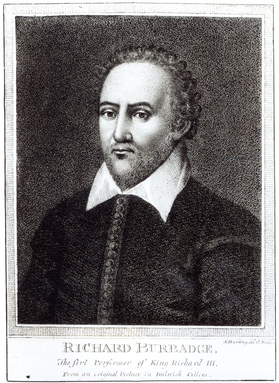 Portrait of Richard Burbadge by Samuel Harding