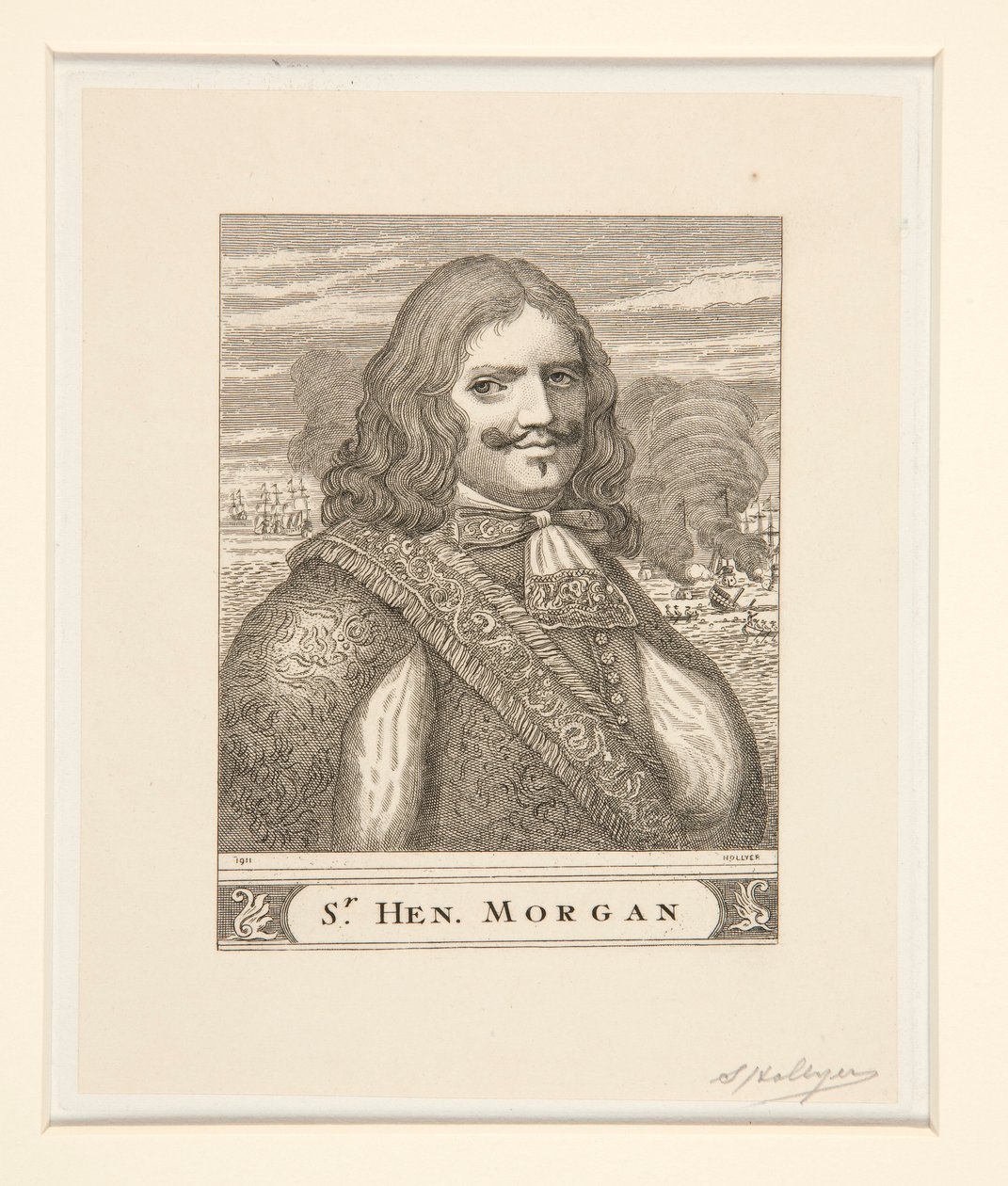 Portrait of Sir Henry Morgan by Samuel Hollyer