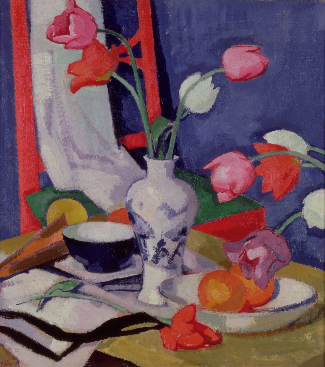 Tulips and Fruit by Samuel John Peploe: Buy fine art print