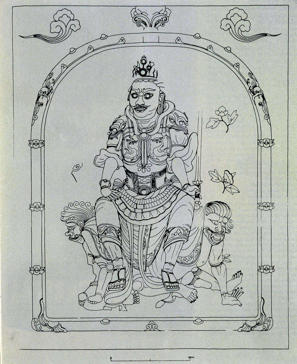 Reconstruction of Dhrtarastra. Guard of the East King (after Kang Woo Bang)