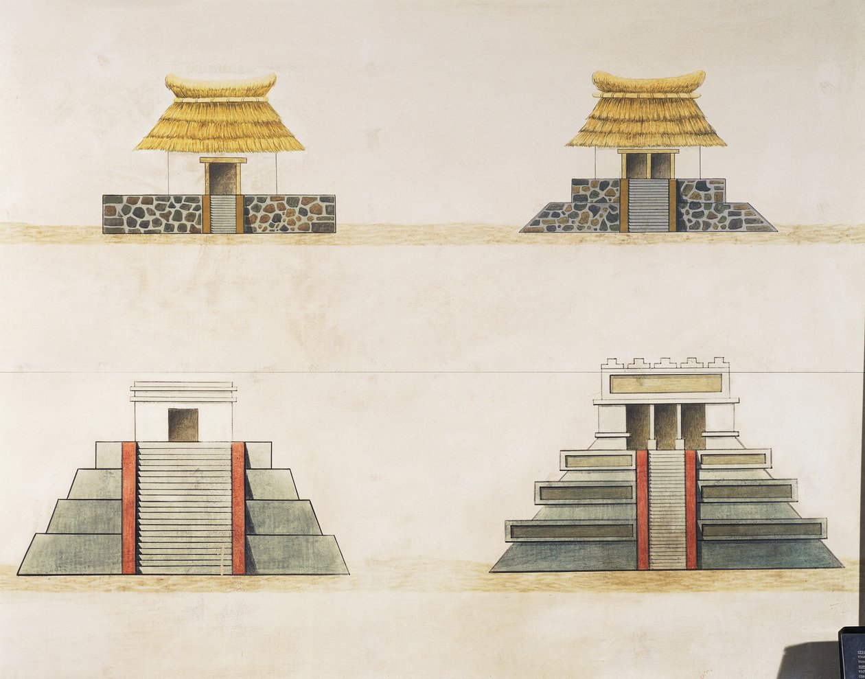 Historical reconstruction of buildings in Tenochtitlan