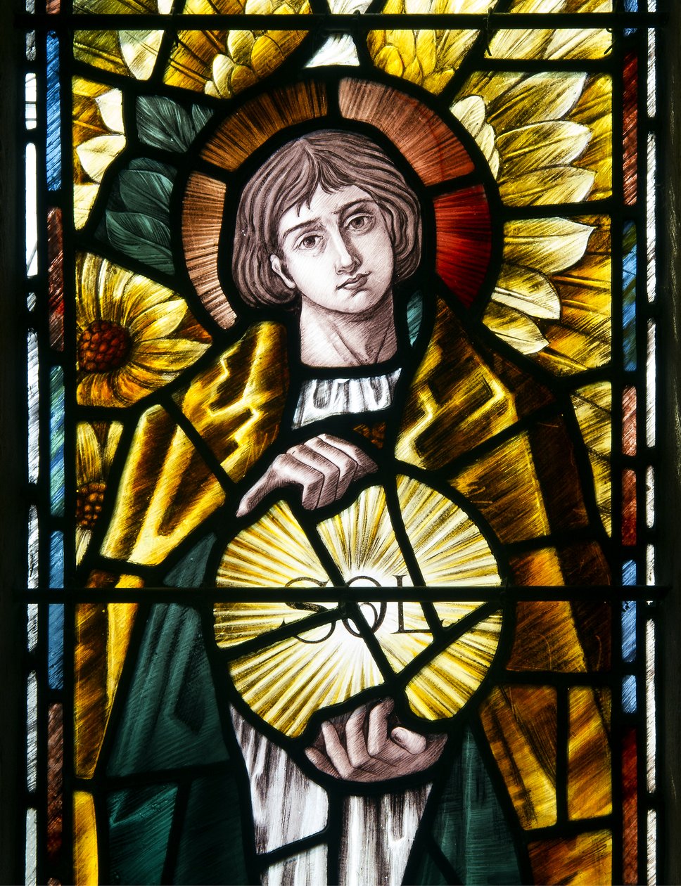 Archangel St Uriel (detail) by Selwyn Image