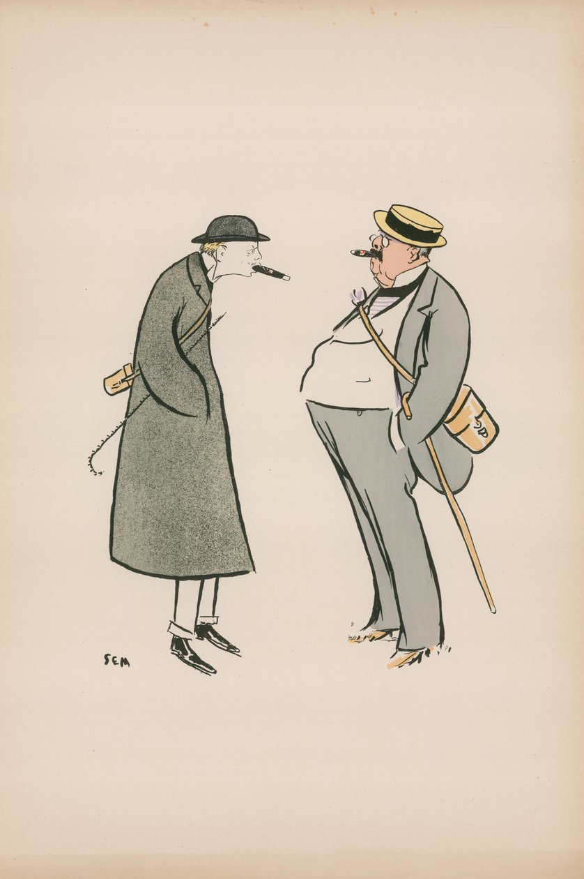 Cartoon by Sem: Highest-quality art reproduction