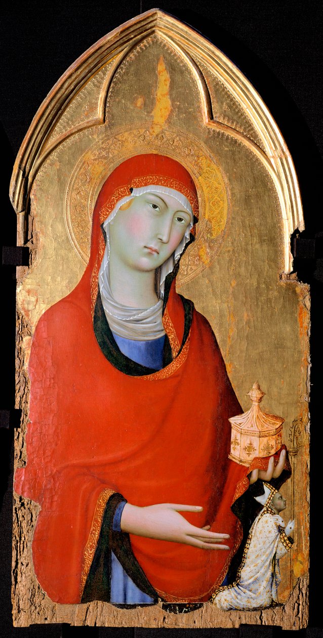 The Magdalene (detail) by Simone Martini: Fine art print