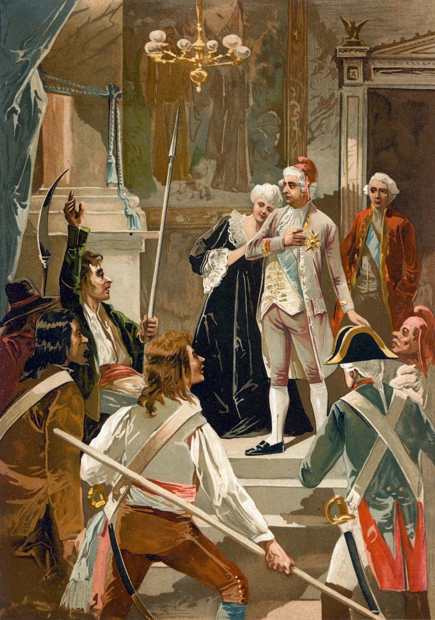 King Louis XVI and Marie Antoinette by Spanish School