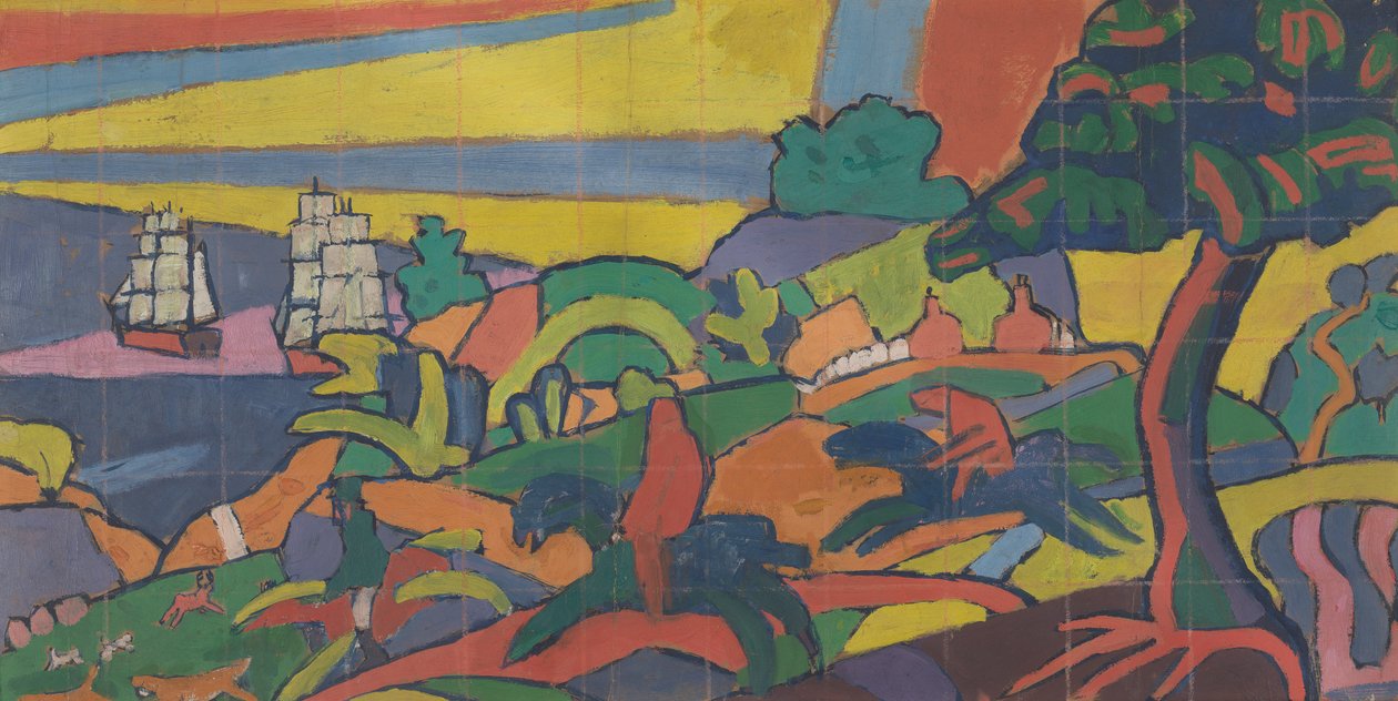 Design for Deer Hunting Mural in the Cabaret Theatre Club